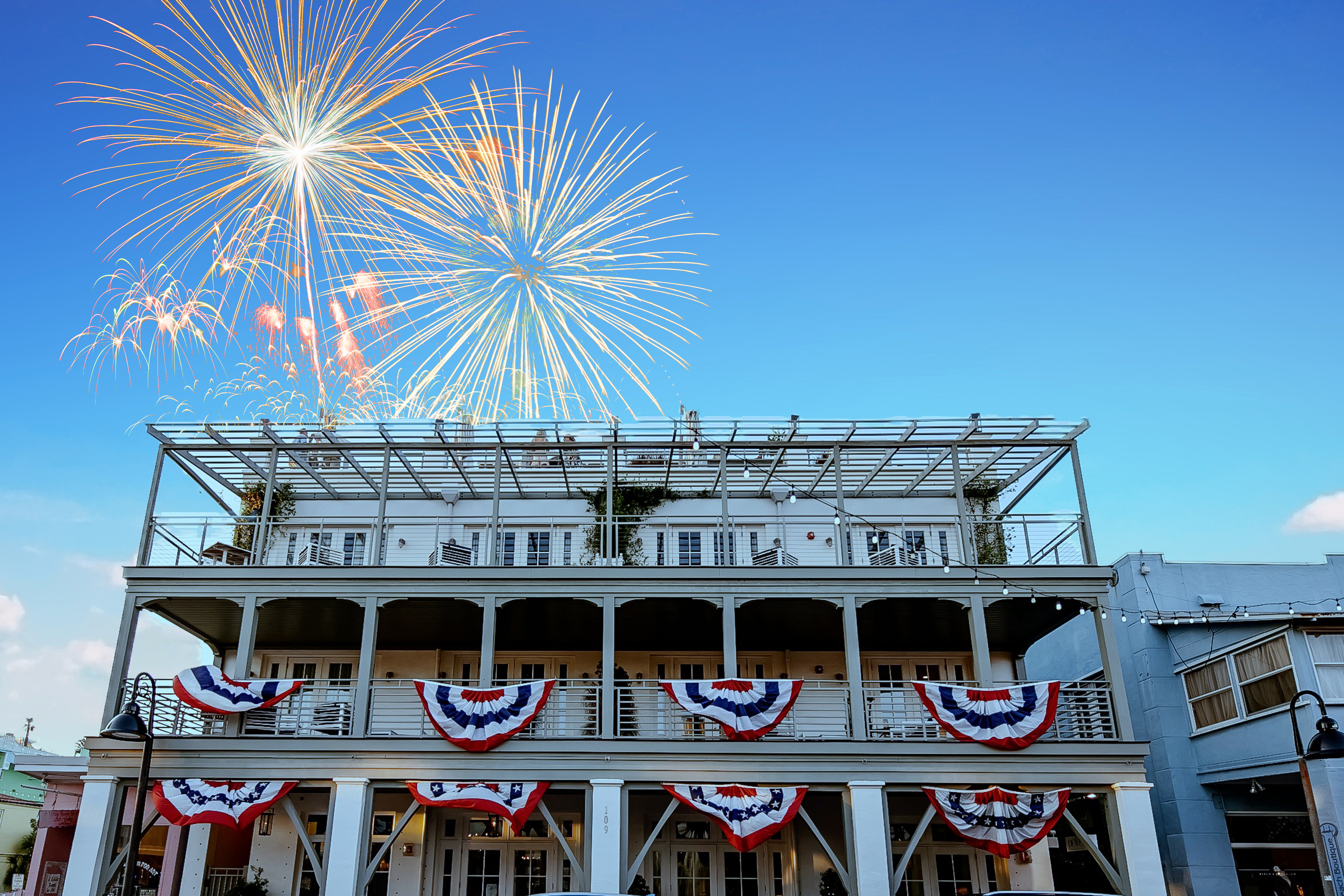 Fireworks on the Rooftop! | Berkeley Beach Club