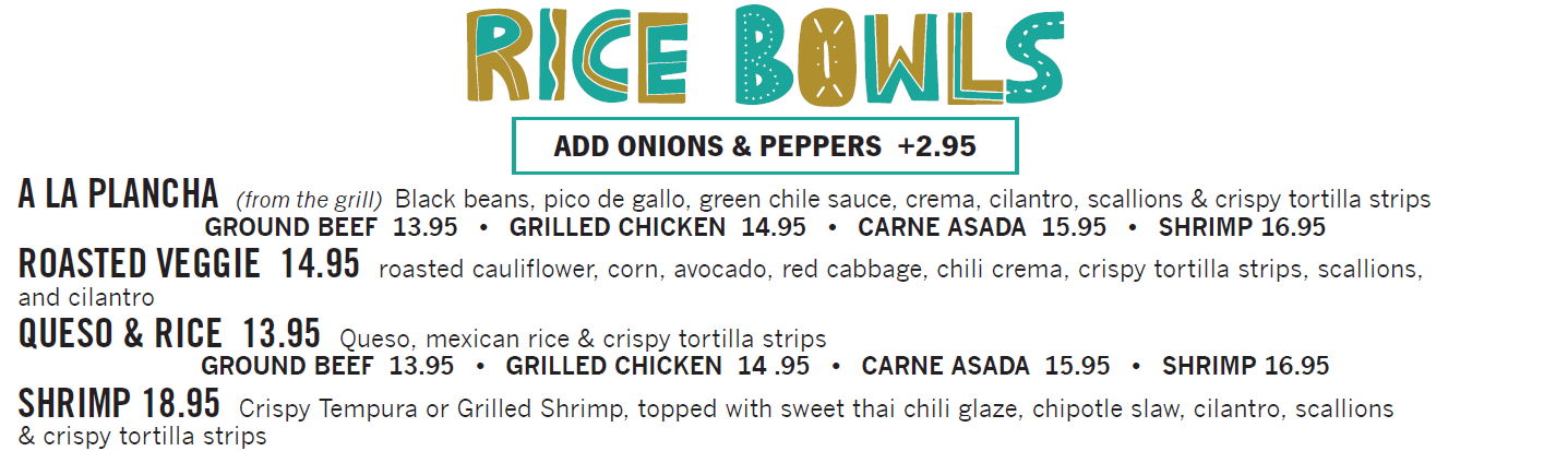 Menus | Taco Mundo