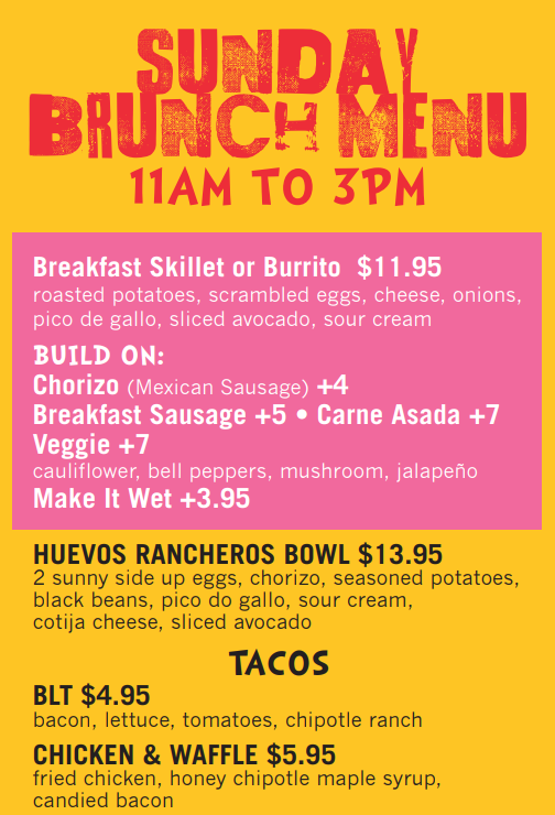 Menus | Taco Mundo