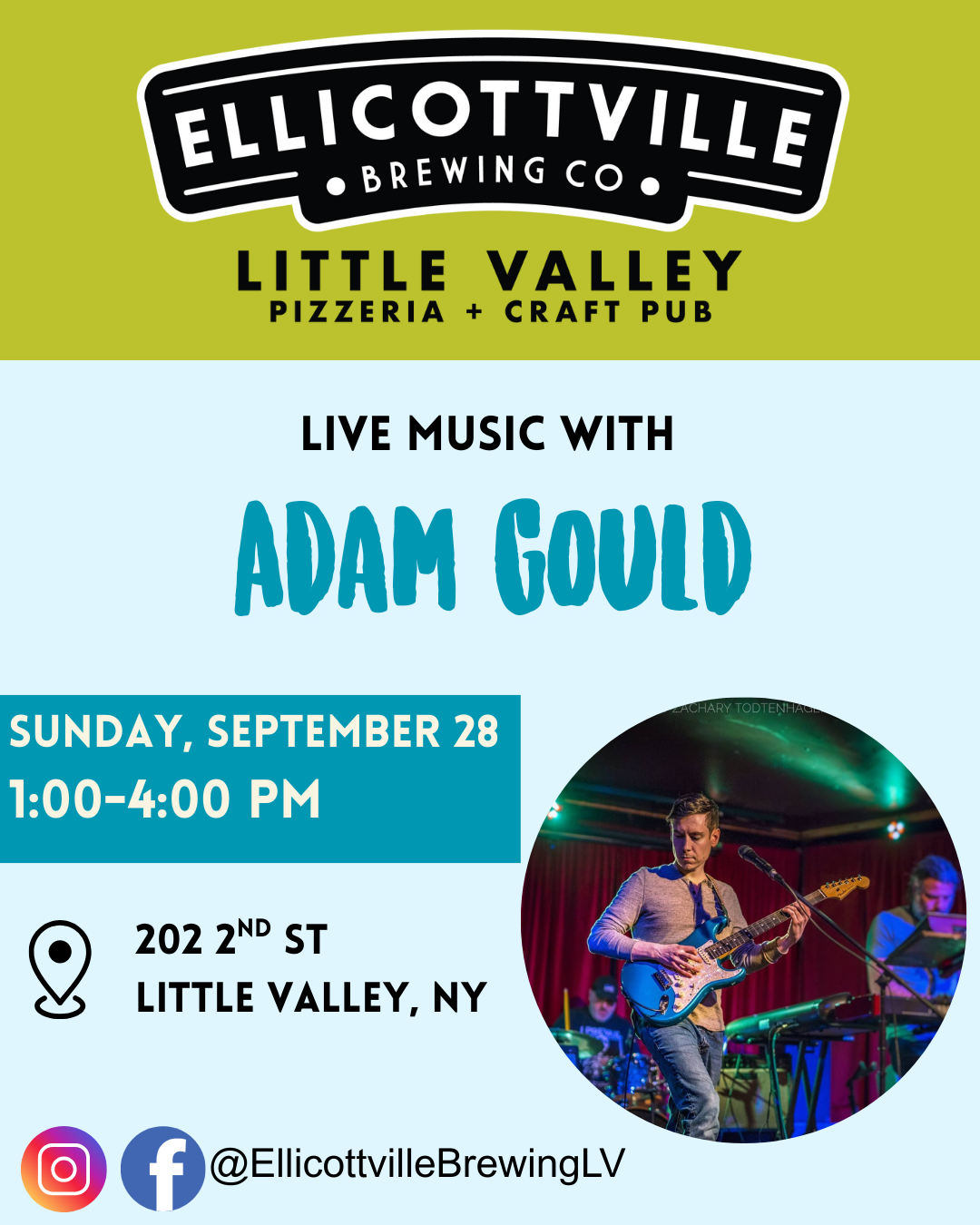 Adam Gould Live | Ellicottville Brewing Co. | Craft Brewery & Pub