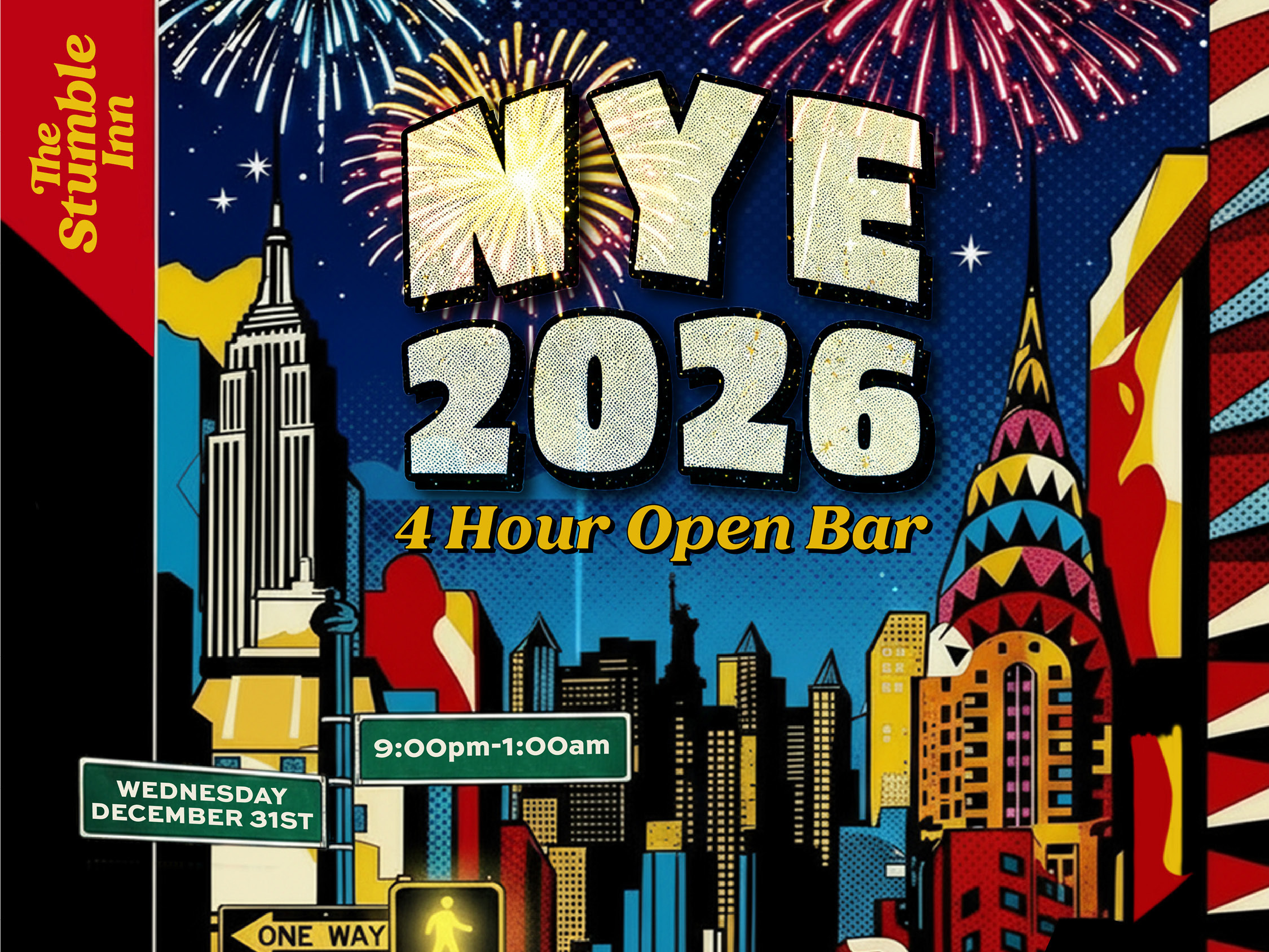 NYE 2026 at The Stumble Inn | The Stumble Inn | Classic N.Y. Sports bar ...
