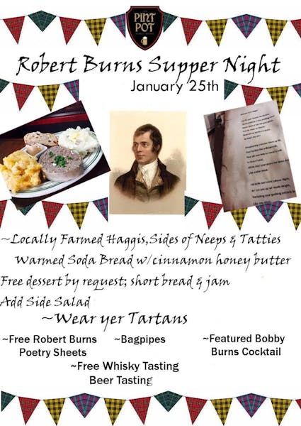 Robert Burns Supper Night | The Pint Pot | Irish Pub in Eugene, OR