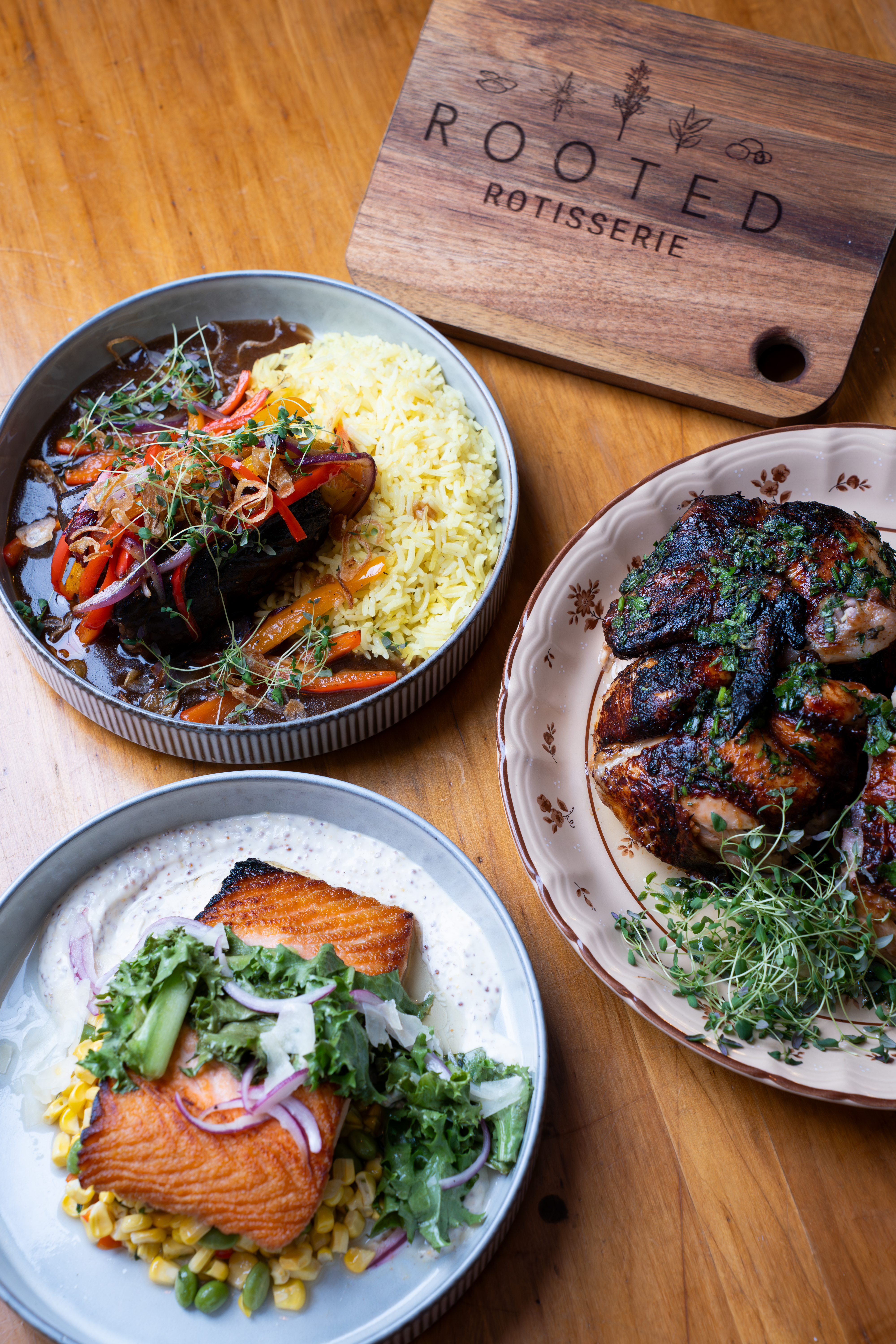 Menus | Rooted Rotisserie in Baltimore, MD