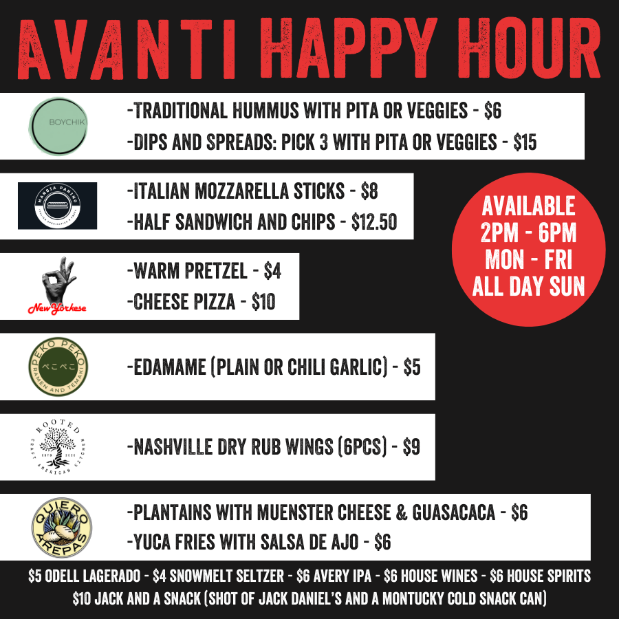 Avanti Boulder | Happy Hour