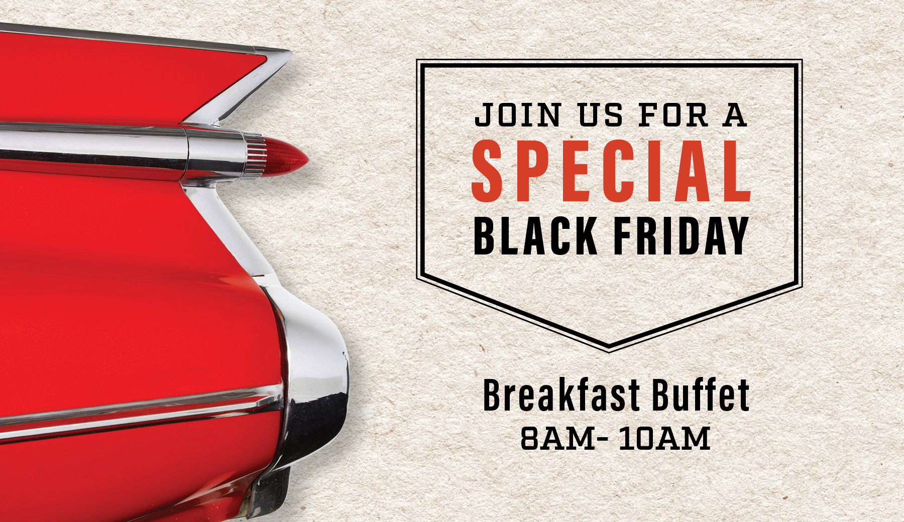 Black Friday Brunch | Cadillac Ranch | All American Bar & Grill in the US