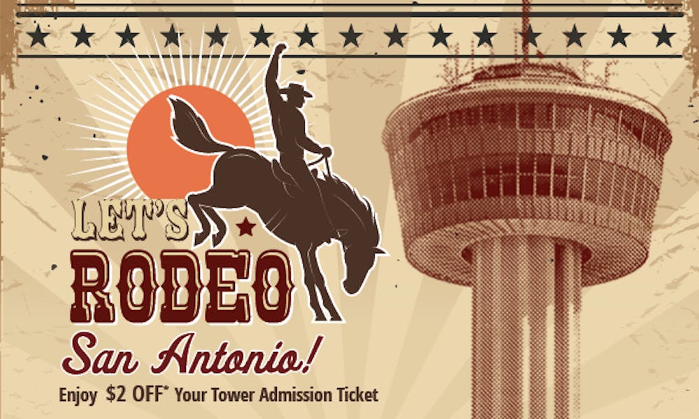 San Antonio Rodeo Discount! | Tower of the Americas - Taking ...