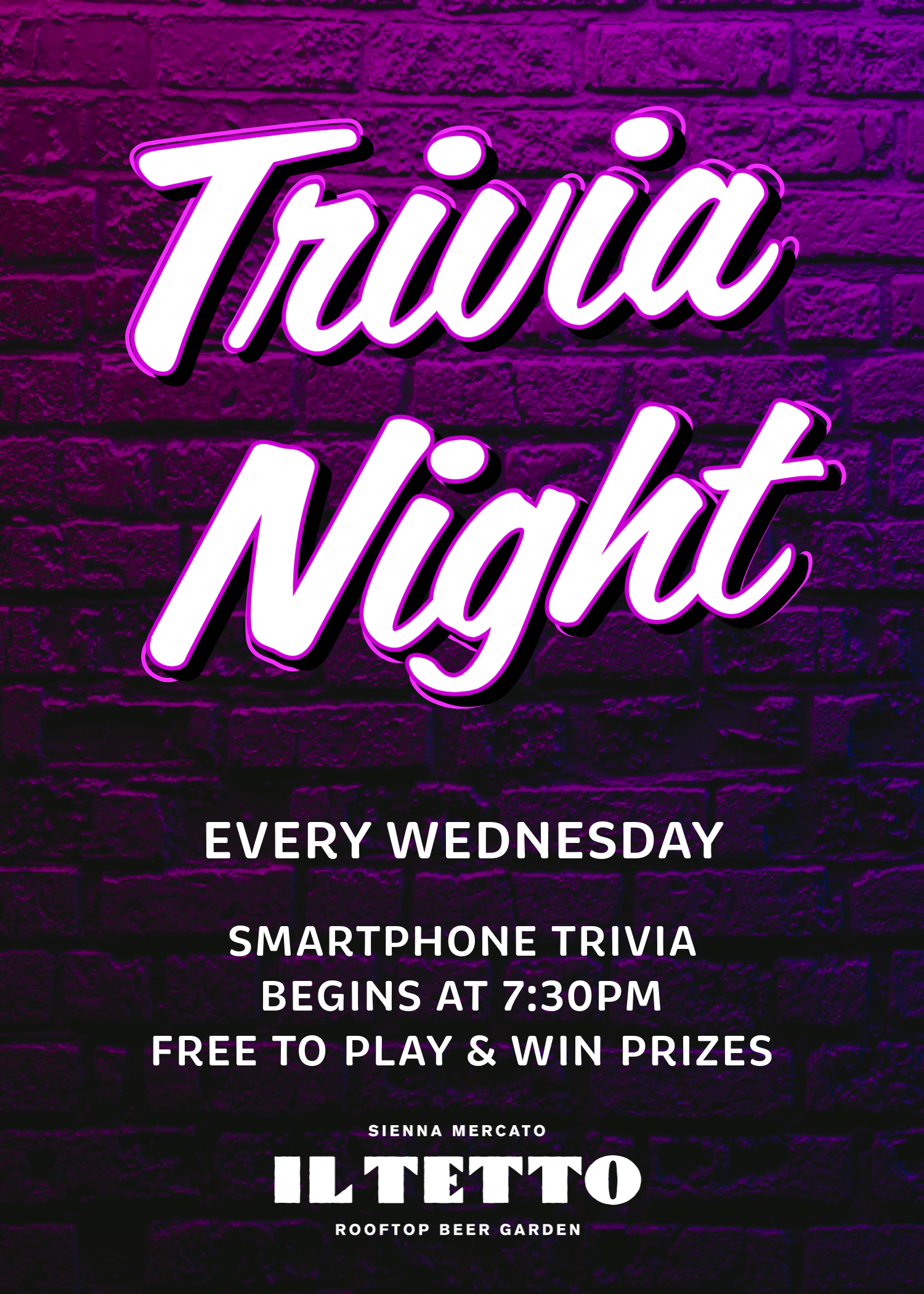 Trivia on the Rooftop | Sienna Mercato | Italian Restaurant in ...