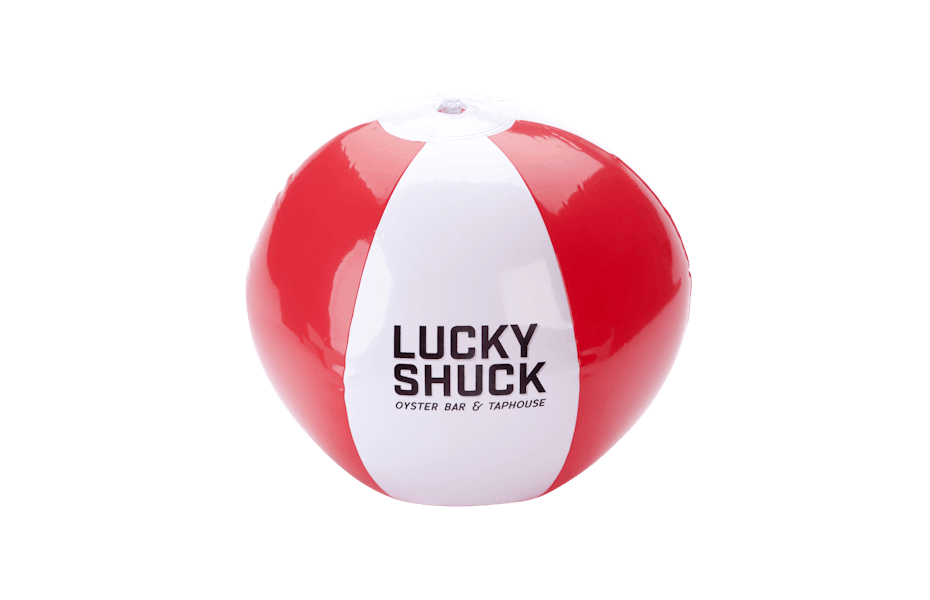 East 12' Inflatable Ball | Lucky Shuck | Raw Bar, Fresh Seafood, and ...
