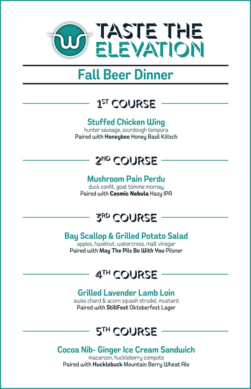October 17th Beer Dinner | StillWest Brewery & Grill | Brewery in ...
