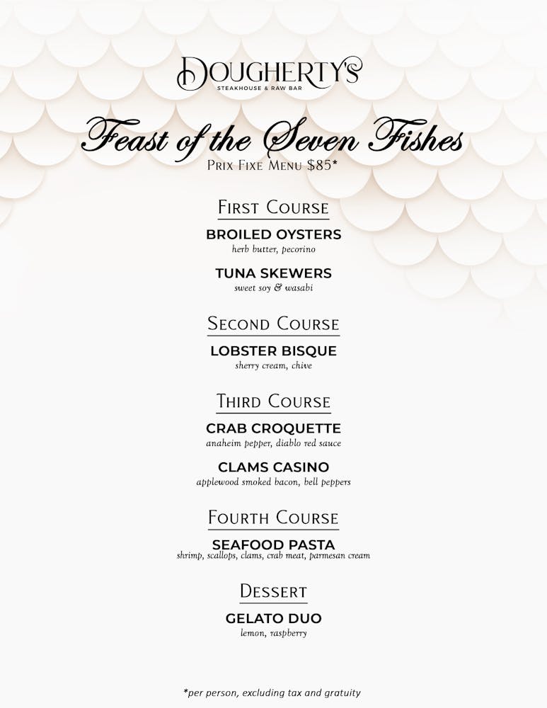 Feast of the Seven Fishes | Sunday, December 24th | Dougherty's ...