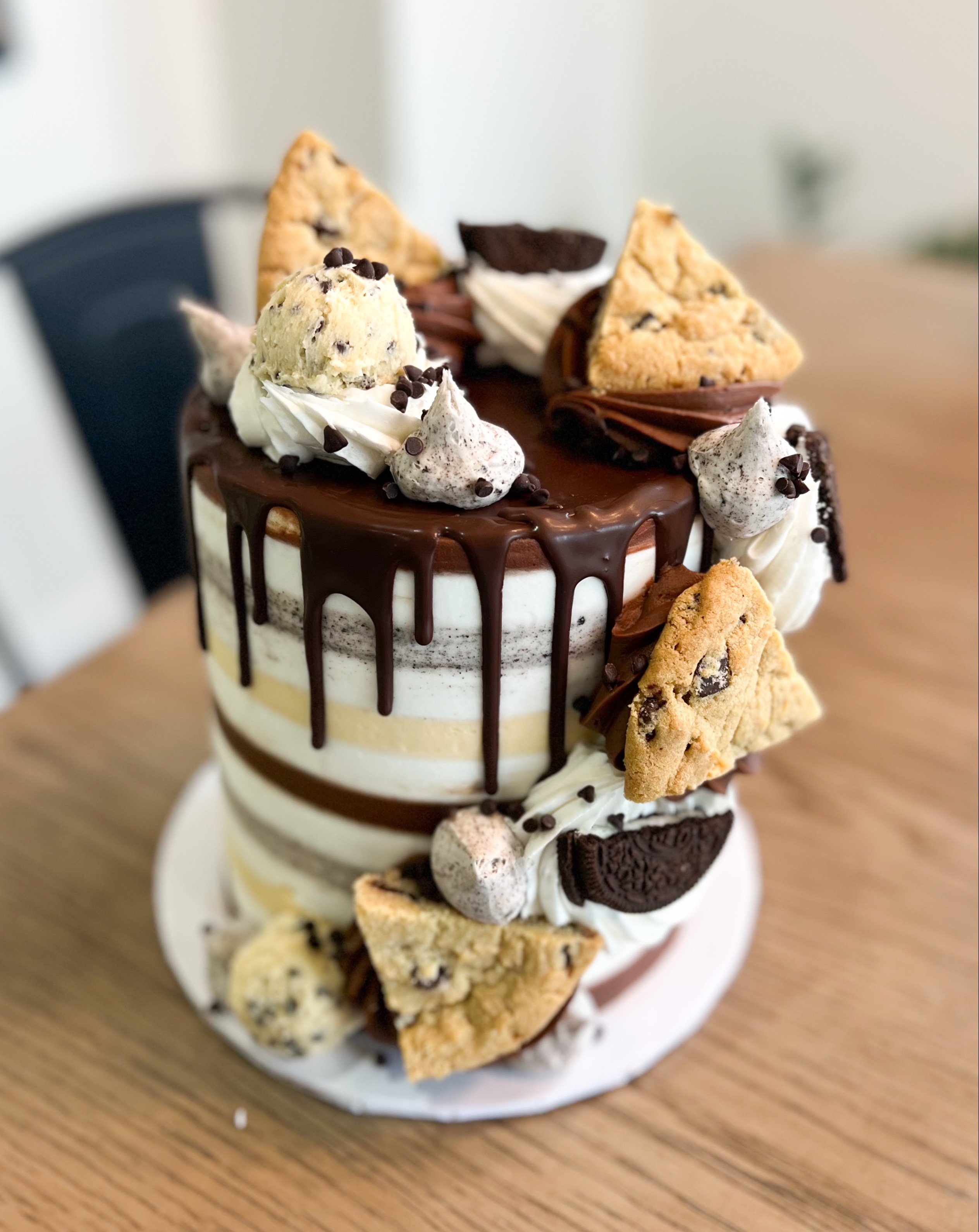 Cookie Dough Explosion Party Cake- 3 Layers | Cakes by Stephanie | Bakery in Monroe, MI