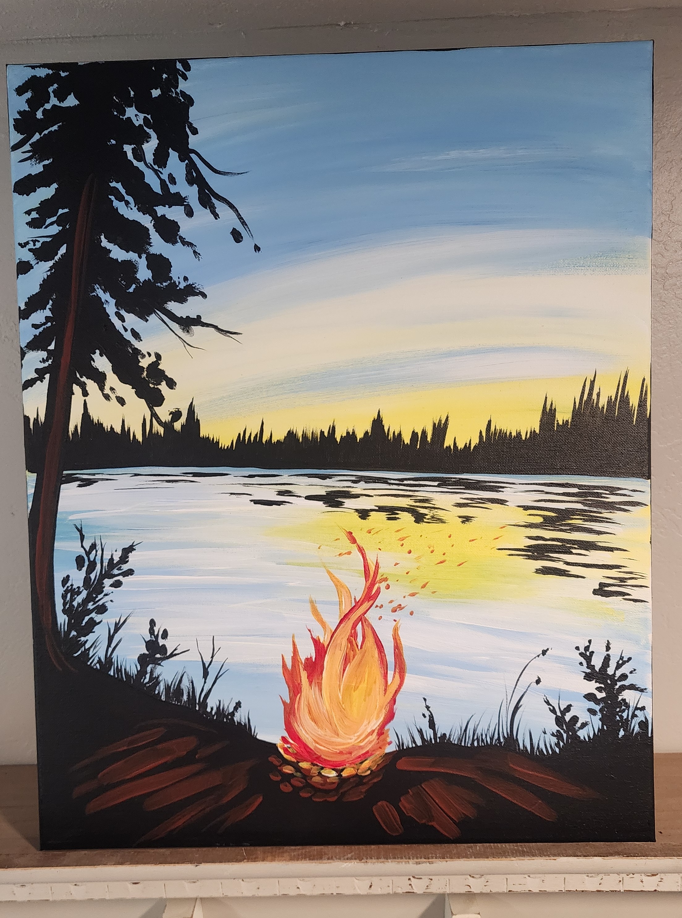August Paint & Sip Night | Uncorked With Friends | Wine Bar in Hayden, ID