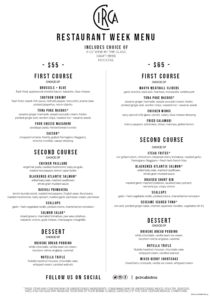 CIRCA at The Boro - Location and Hours