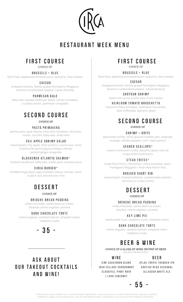 Foggy Bottom | Hours + Location | Circa Bistros