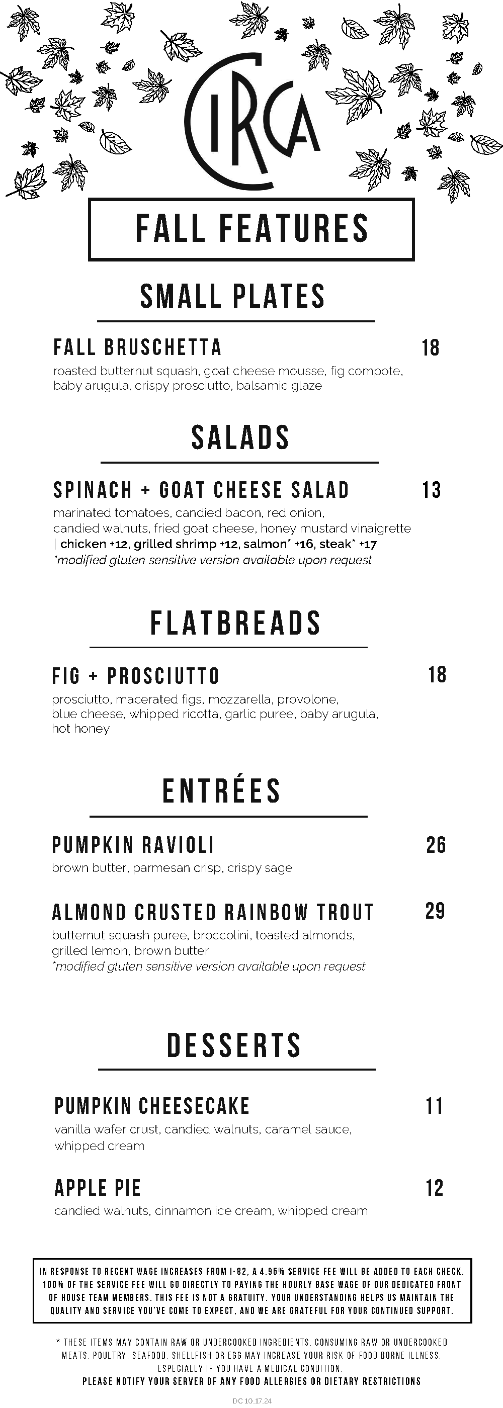 CIRCA at Foggy Bottom - Location and Hours