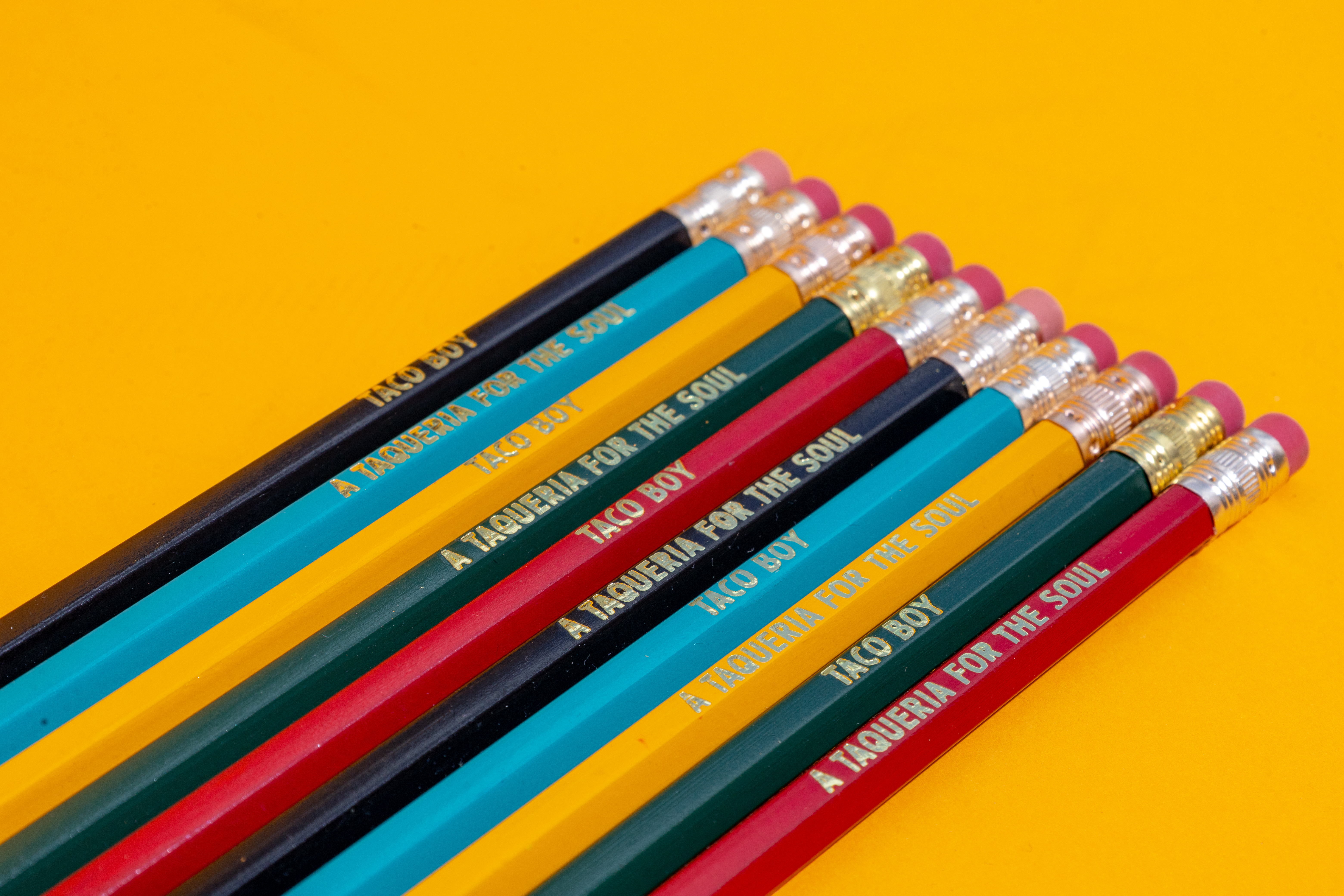 Assorted Taco Boy Pencils | Taco Boy | Mexican Restaurant in Charleston ...