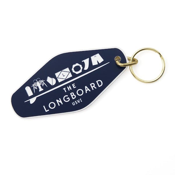 Vintage-Style Motel Keychain | The Longboard St. John | Seafood ...