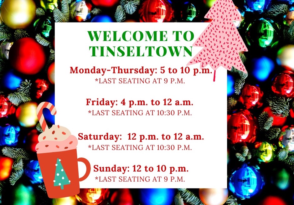 Tinseltown (November 29 - December 31) | Billy Sunday | Award-winning ...