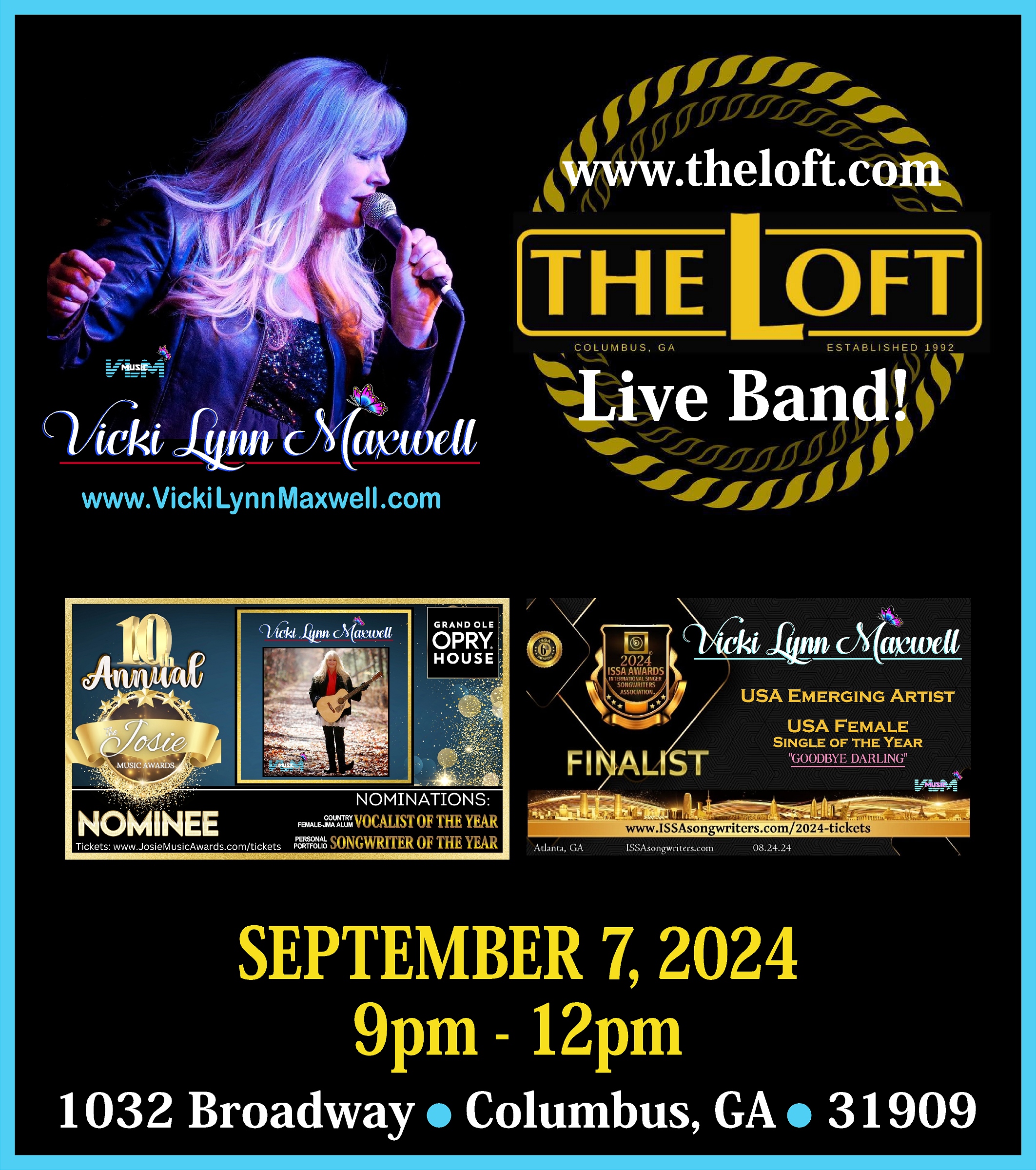 Vicki Lynn Maxwell 9/7 | The Loft | Southern Restaurant in Columbus, GA