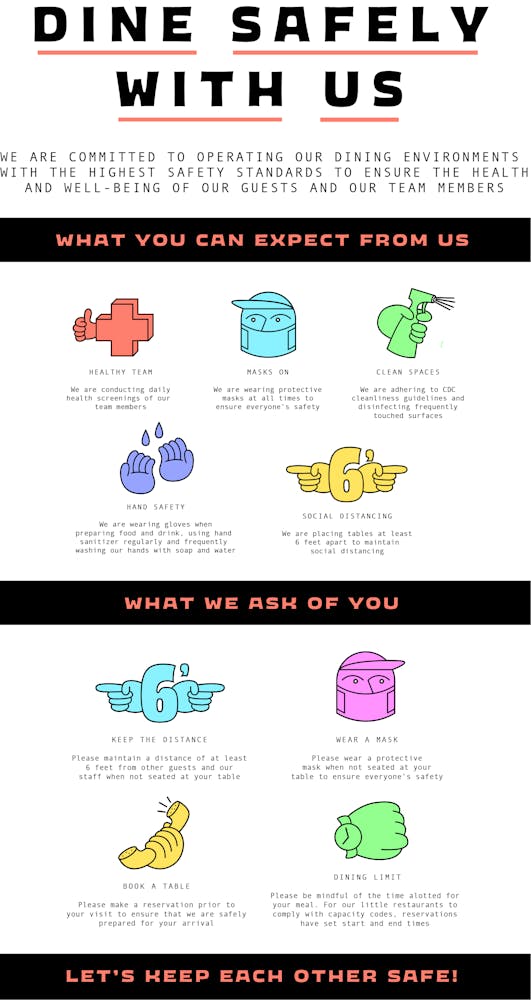 Safe Dining | Happy Cooking Hospitality