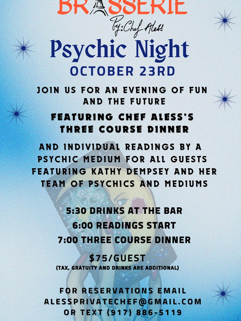 Psychic Night | Brasserie by Chef Aless | French Restaurant in ...
