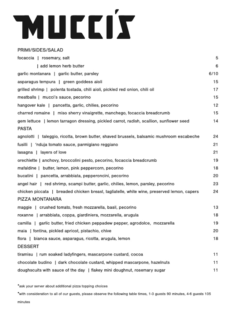 Mucci's St. Paul | Mucci's Italian