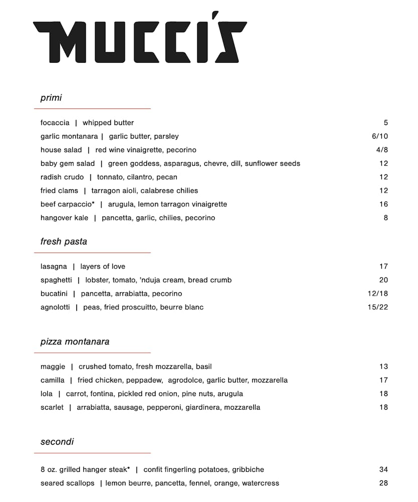 Mucci's St. Paul | Mucci's Italian