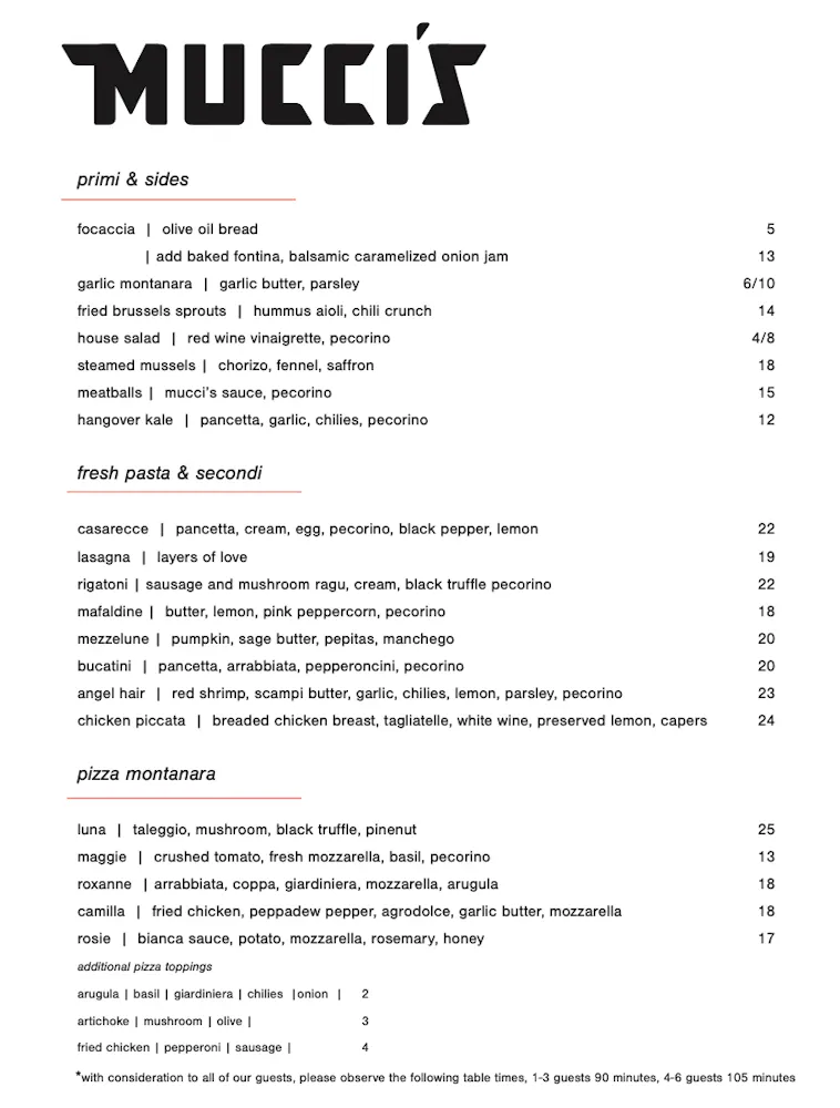 Mucci's St. Paul | Mucci's Italian