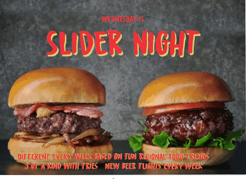 Wednesday Slider Night At The 'dack Shack | Eat Lake Placid
