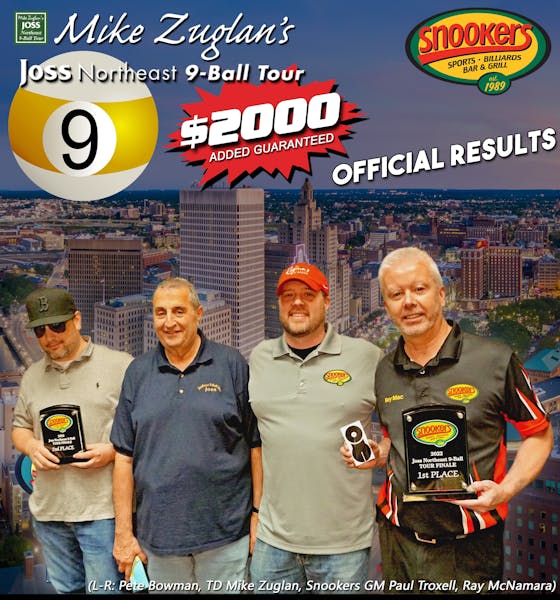 2022 JOSS TOUR FINALE | Snookers - Craft Beer, Billiards and American ...