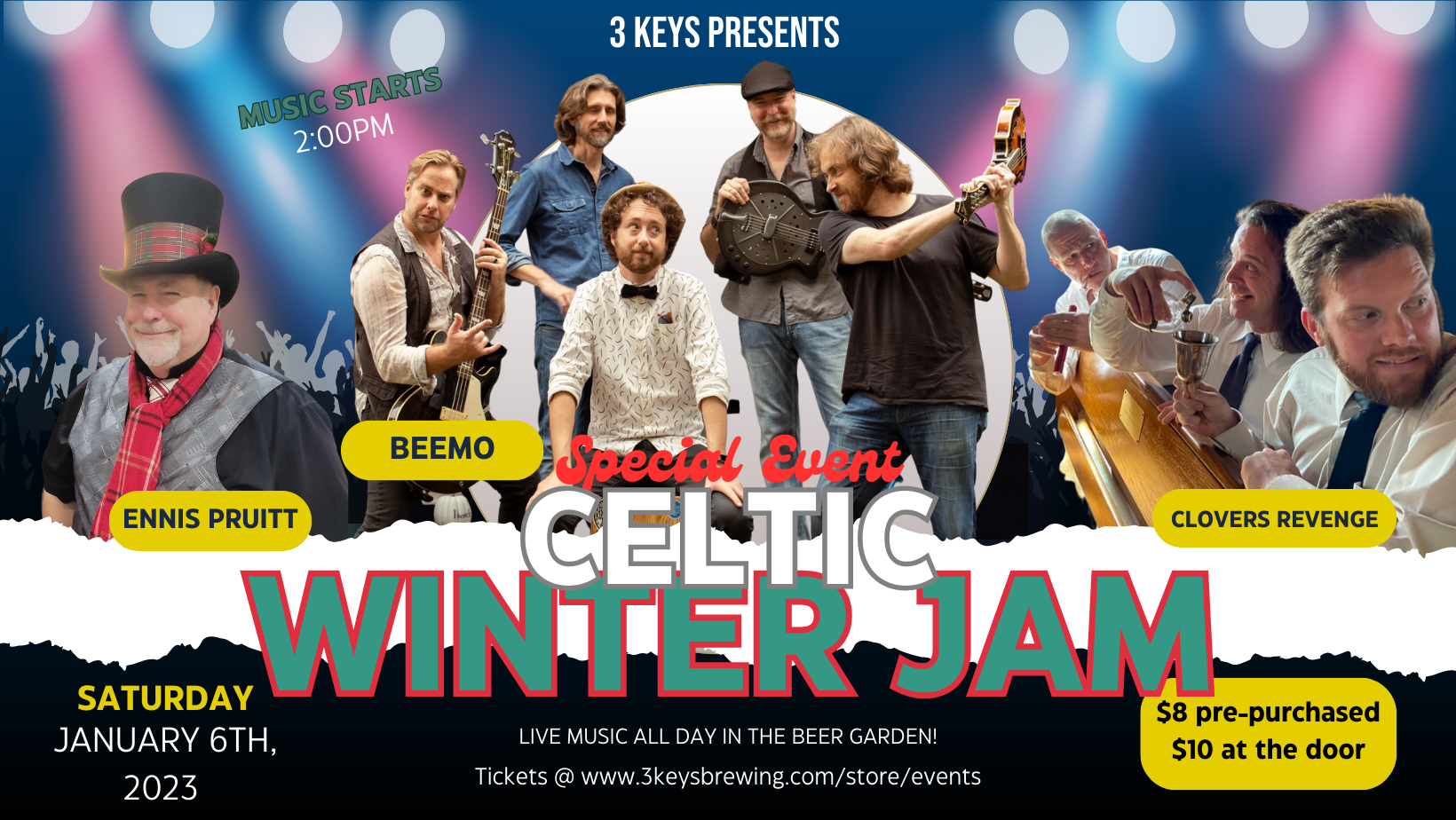 Celtic Winter Jam - Live Music with Ennis Pruitt, Clover's Revenge ...