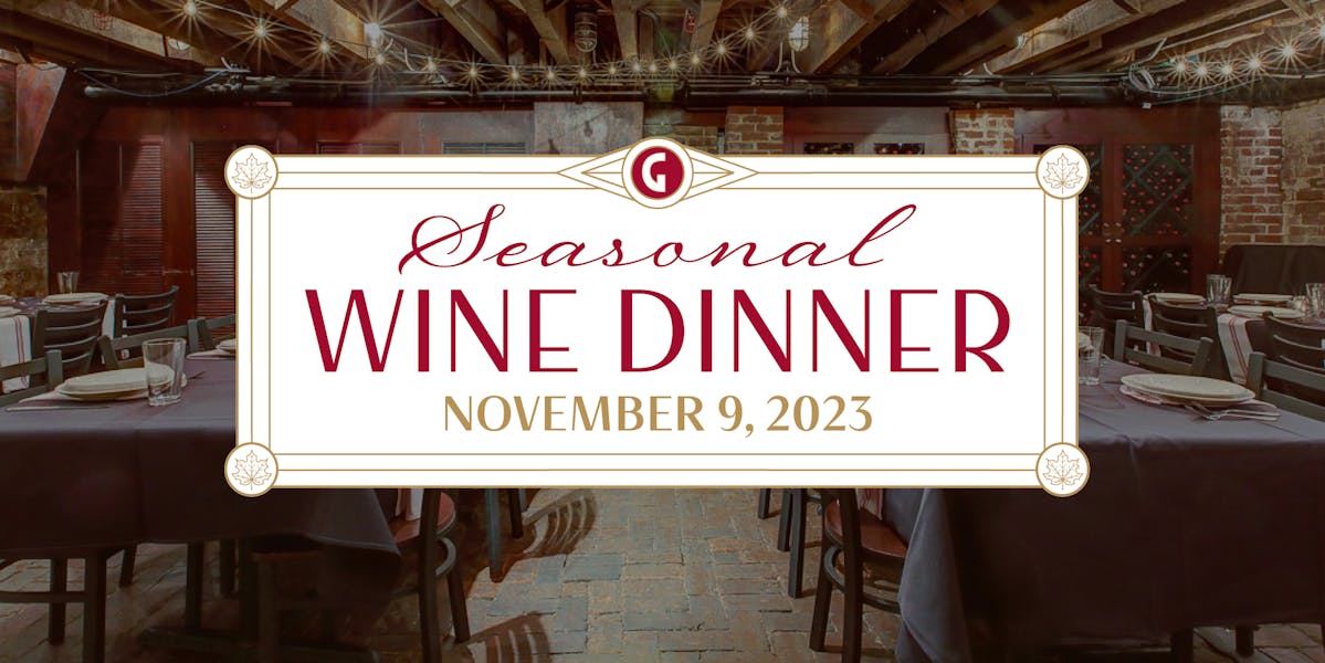 Gravy Wine Dinner, Fall 2023 | Gravy | Italian Restaurant in Raleigh, NC