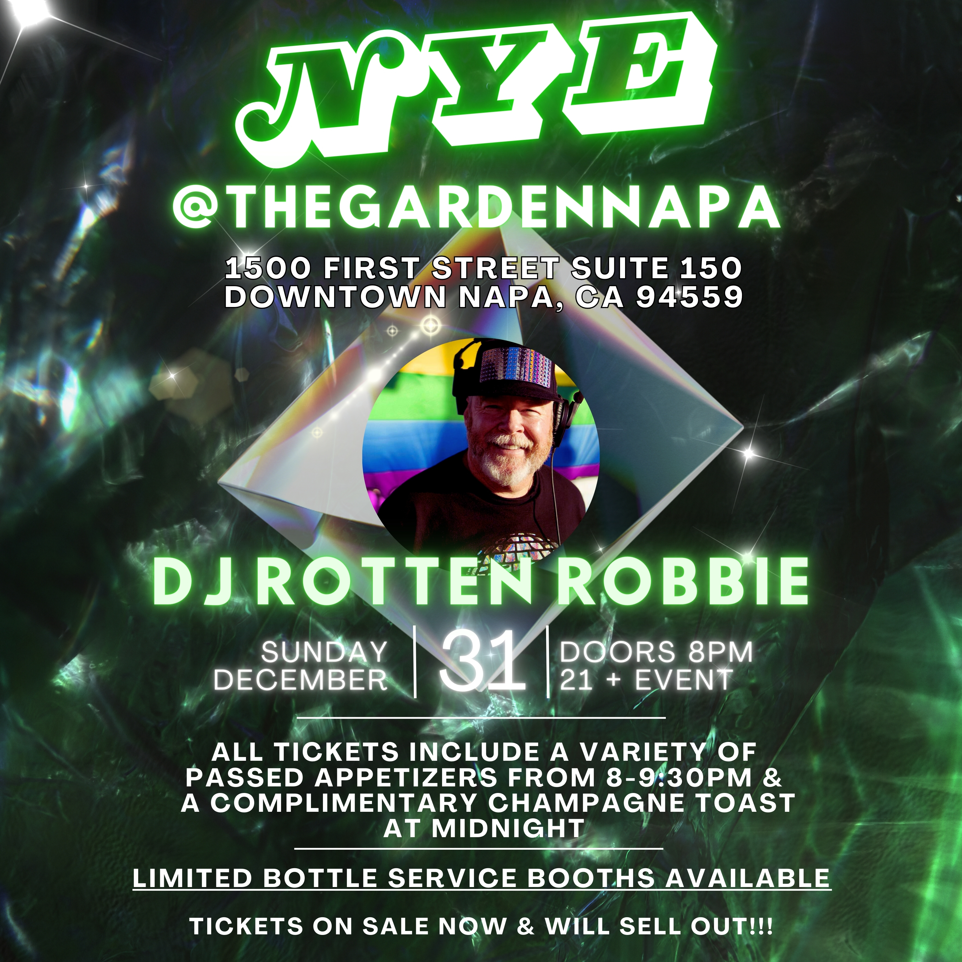 NYE @TheGardenNapa ft. Rotten Robbie | Tannery Bend Beerworks