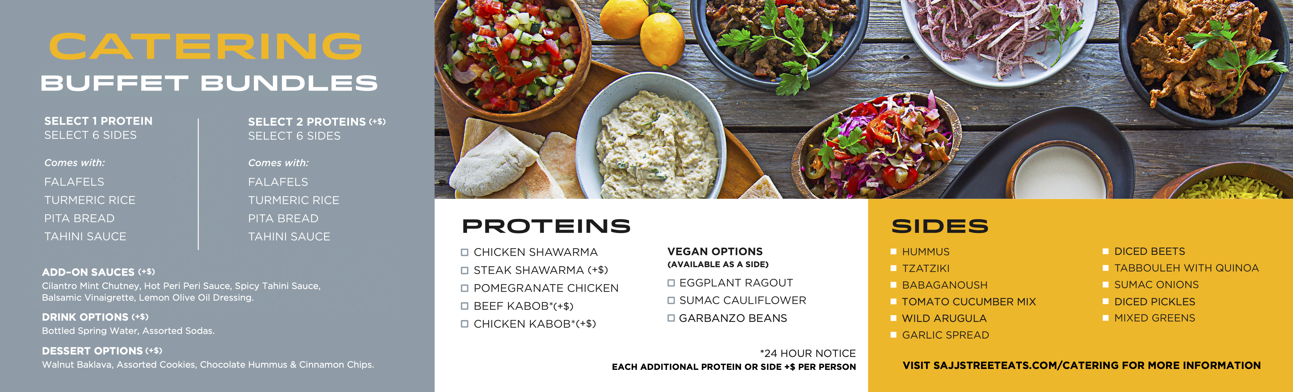 Menus | SAJJ Mediterranean