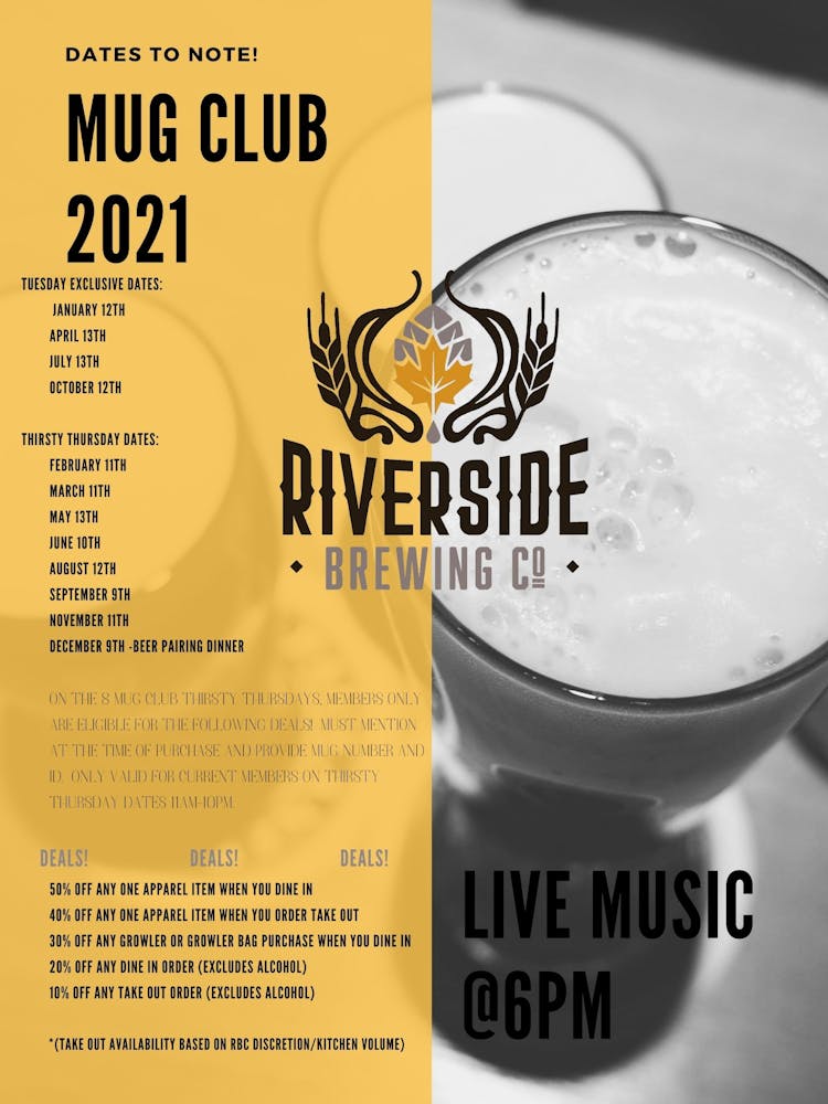 RBC Mug Club | Riverside Brewing Co.