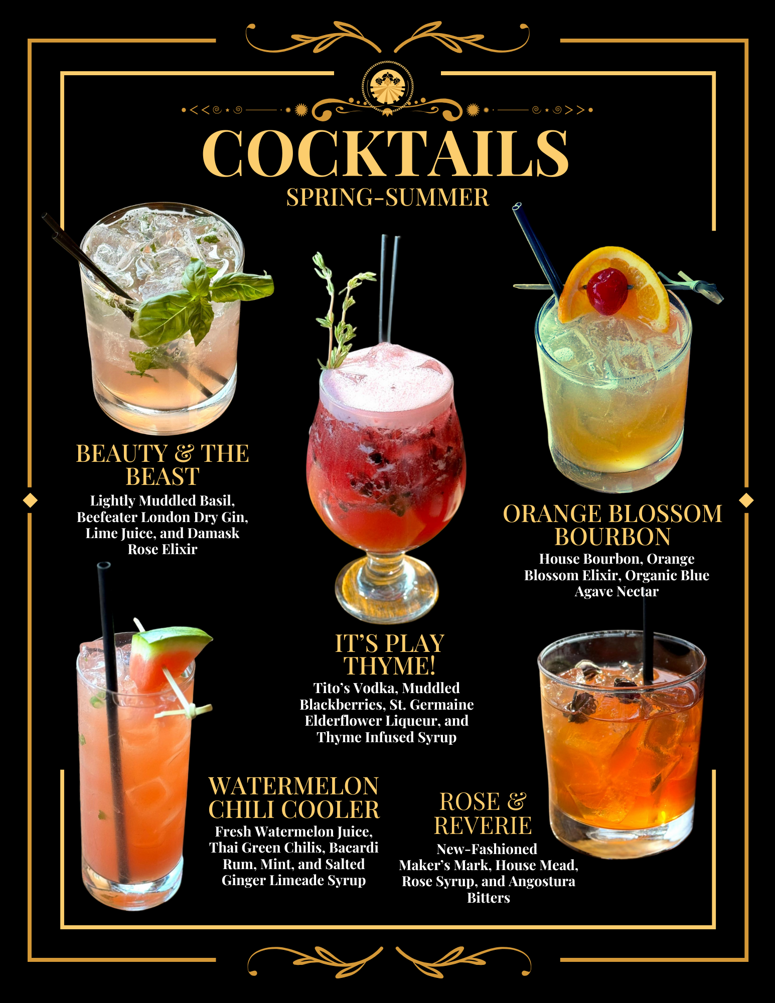 Menus | Hawk and Griffin in Vienna, VA