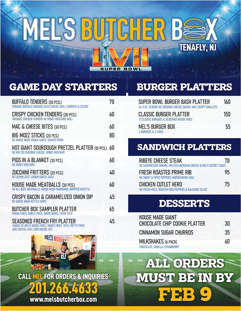 Tailgate Catering Inquiry Form | Mel's Butcher Box | American ...