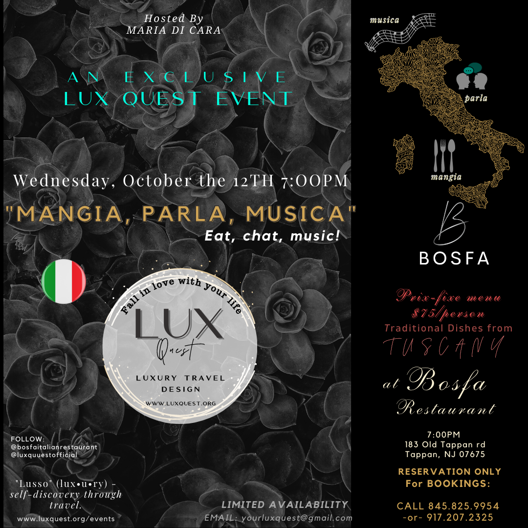 MANGIA PARLA MUSICA | Bosfa Italian Restaurant | Authentic Italian in ...