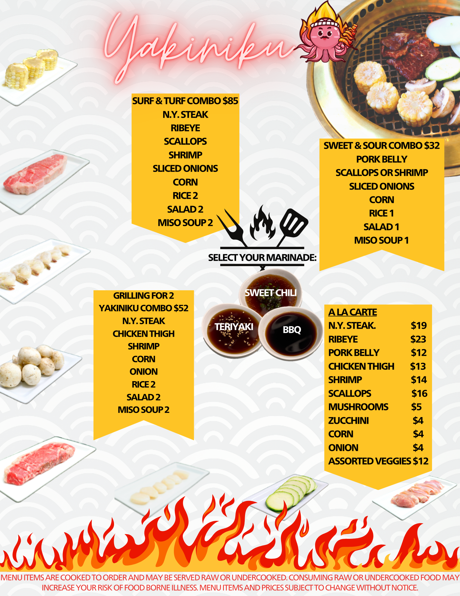 Hanford PDF Menu | Toshiko Japanese Cuisine
