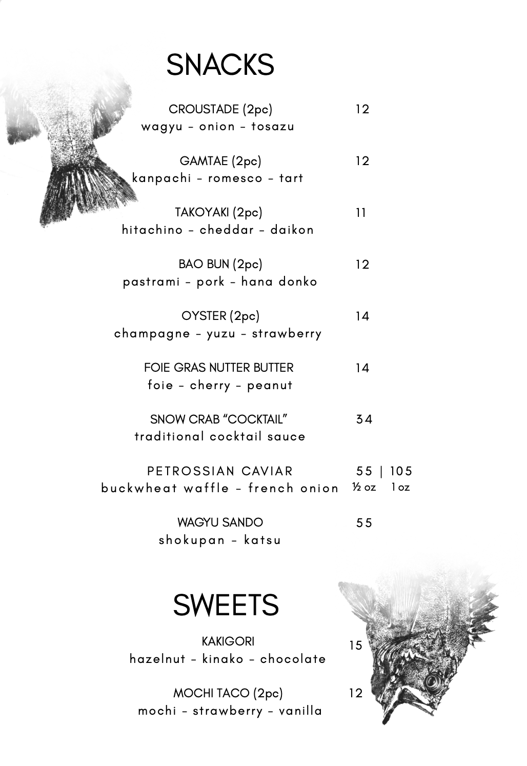 Menus | Omo by Jont in Winter Park, FL
