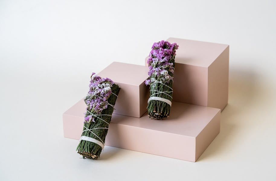 Cedar + Pink Misty Flowers | The Mindful Cafe in Ramsey, NJ