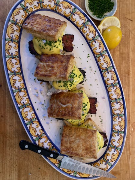 Biscuit Eggs Benedict | Recipe | Charlie Palmer Collective