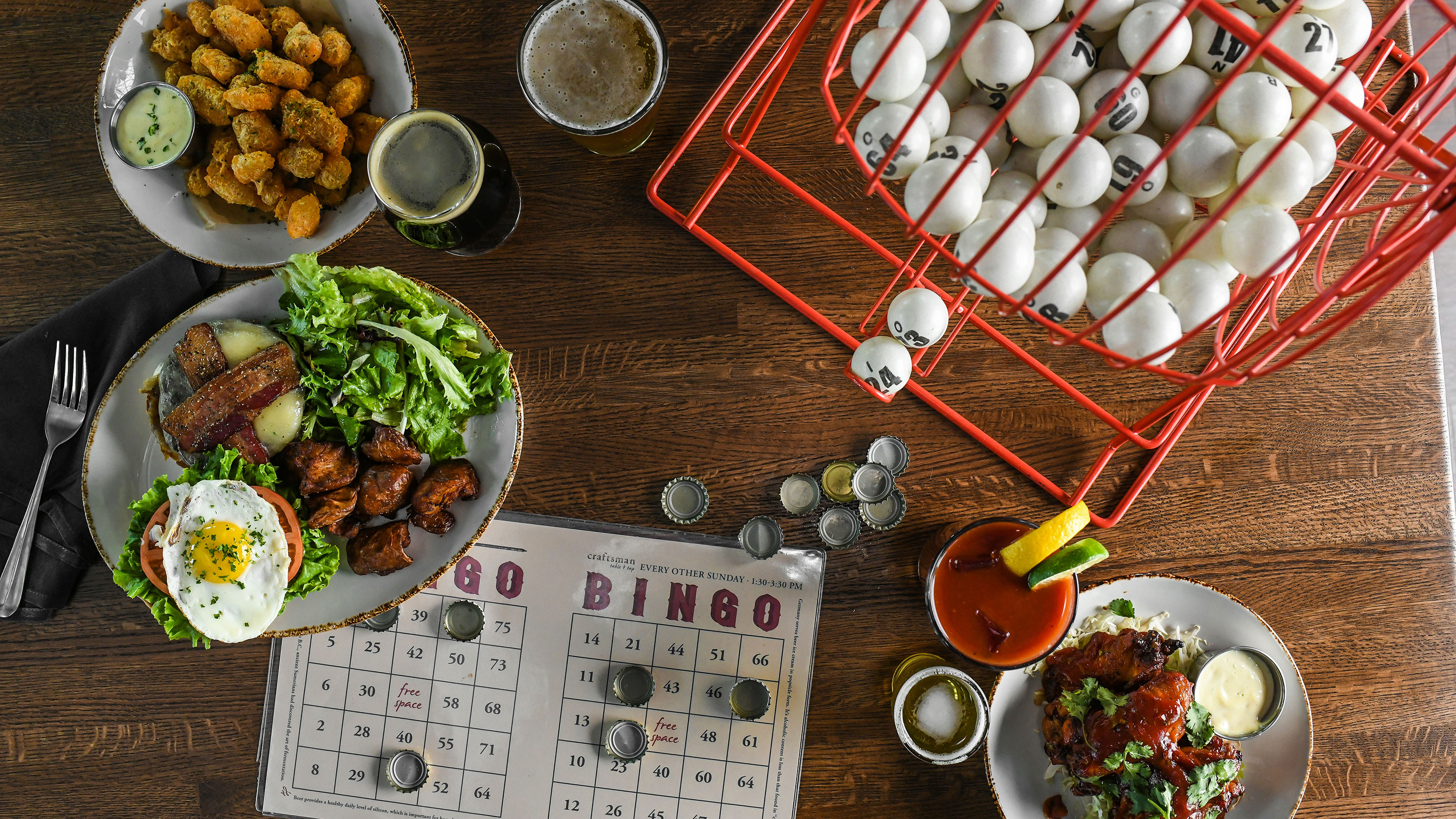 Beero Bingo Sundays | Craftsman Table & Tap | American Restaurant in ...