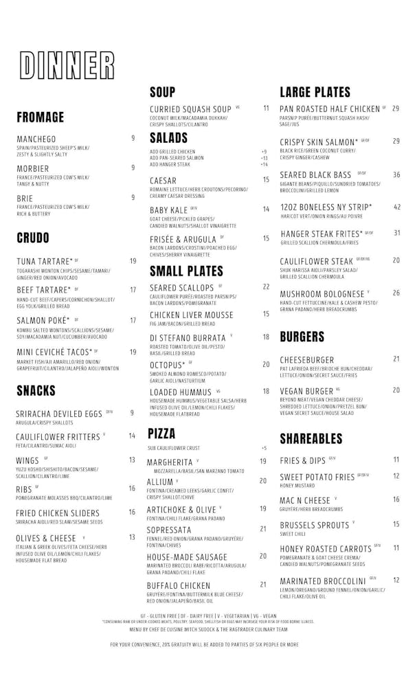 Rag Trader | Ragtrader NYC: Safe Dine-In, Outdoor Dining & Takeout Food ...