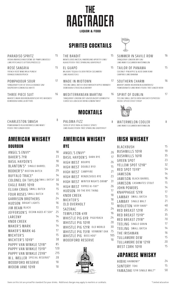 Rag Trader | Ragtrader NYC: Safe Dine-In, Outdoor Dining & Takeout Food ...