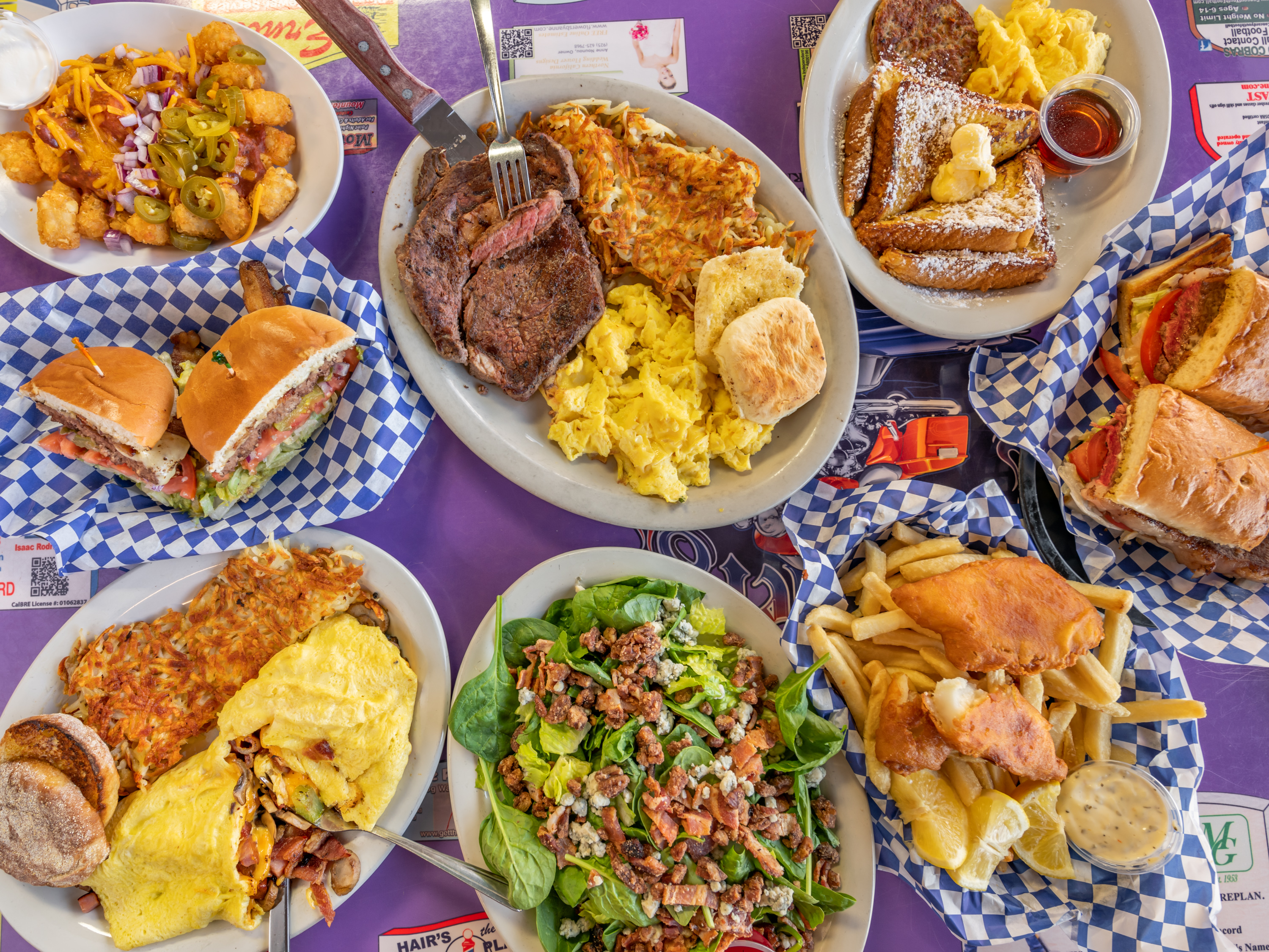 Main Menu | Diggers Diner | American Restaurant in Concord, CA