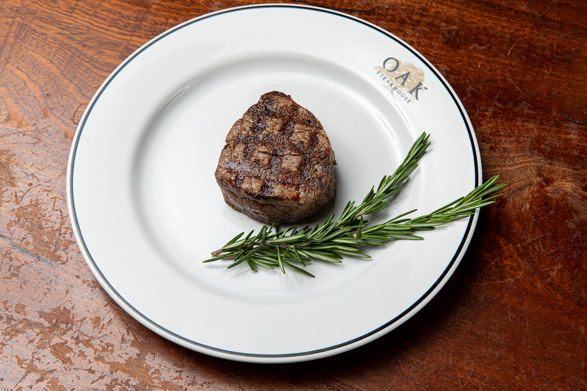 Four 12 Ounce Filet Mignon | Oak Steakhouse: Fine Dining, Prime Steaks ...