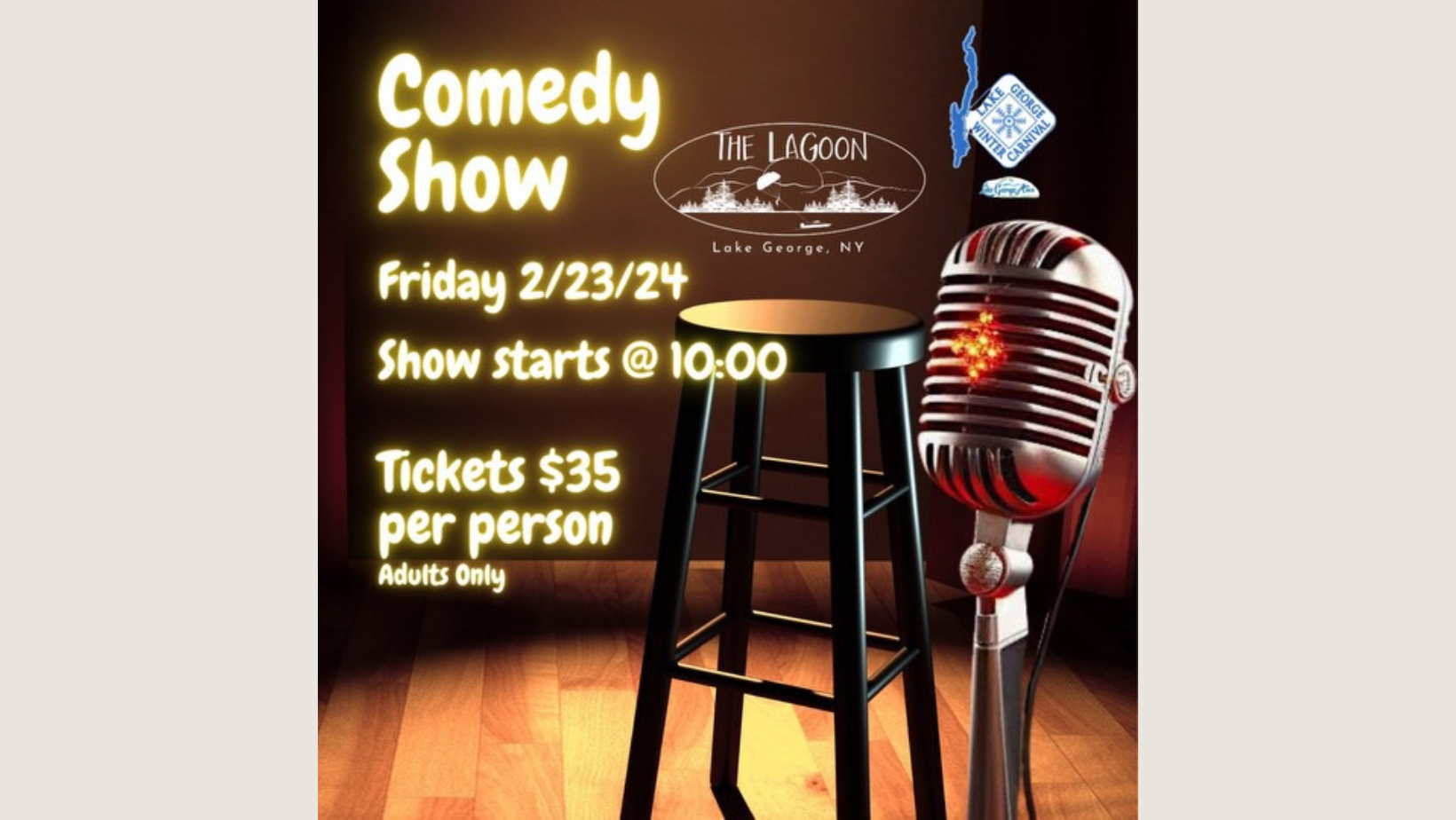 Comedy Show | The Lagoon | Bar & Grill in Lake George, NY