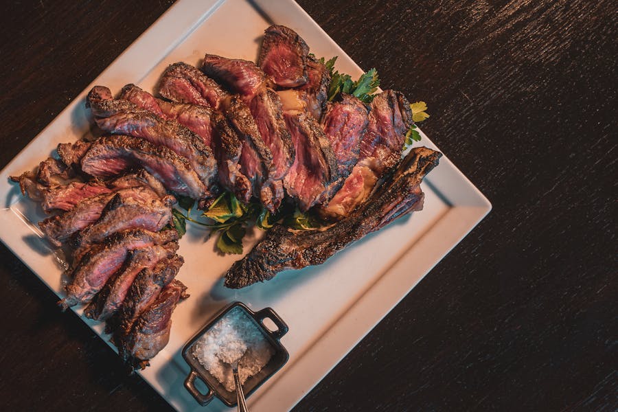 28 Day Dry-Aged Bone-in Angus Strip Steak | Stage Left Steak