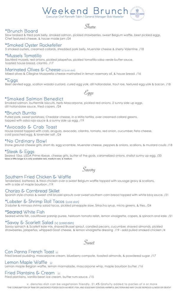 Weekend Brunch Menu | Common Restaurant | American Restaurant in ...